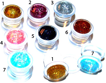 Durchsichtig Klar Clear Ohr Piercing Plugs mit Gummi Ringe | PL117S