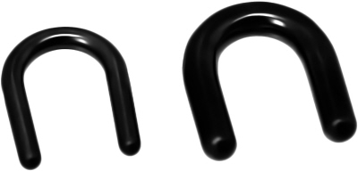 Septum Keeper Ring Schmuck Blackline Schwarz